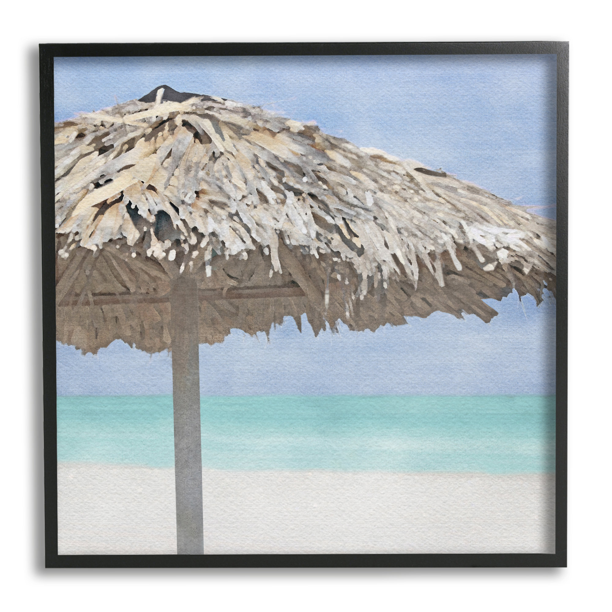 Highland Dunes Tropical Beach Canopy Framed Giclee Art Design By LSR ...
