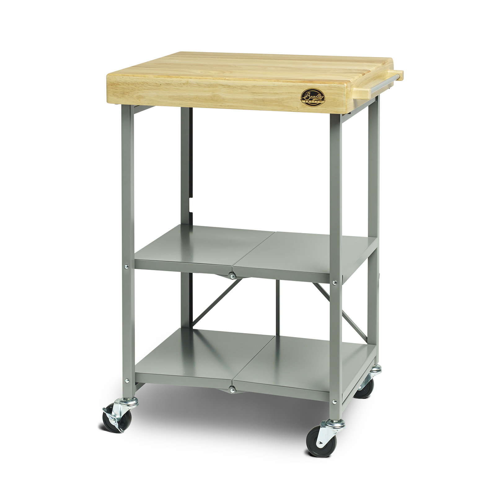 Bradley Smoker Kitchen Cart with Wood Top & Reviews | Wayfair