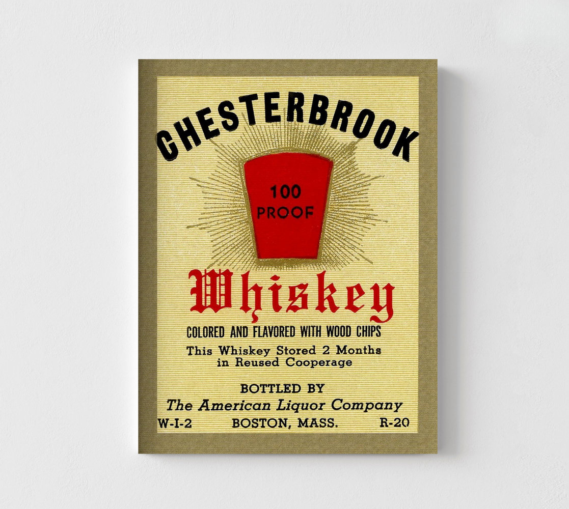 WeFrameArt Bar Owner Office Old School Booze Label Poster Print, Barman ...