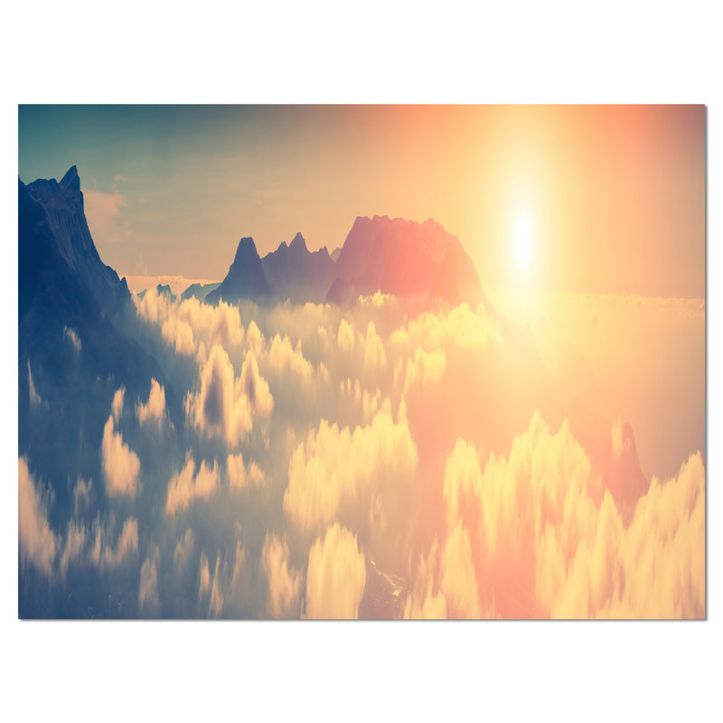sky above clouds print