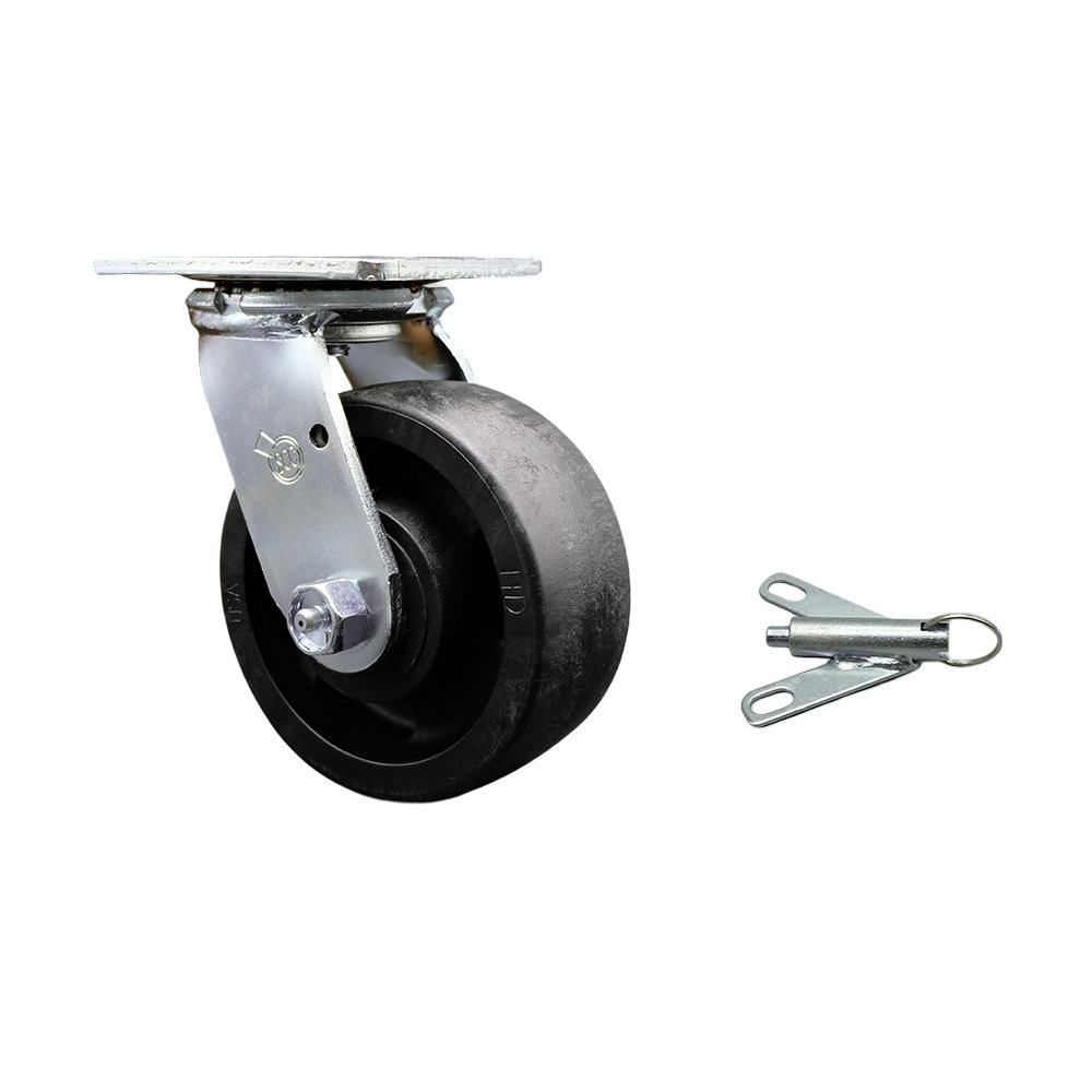 Service Caster Gla Filled Swivel Caster with Roller Bearing and Swivel ...