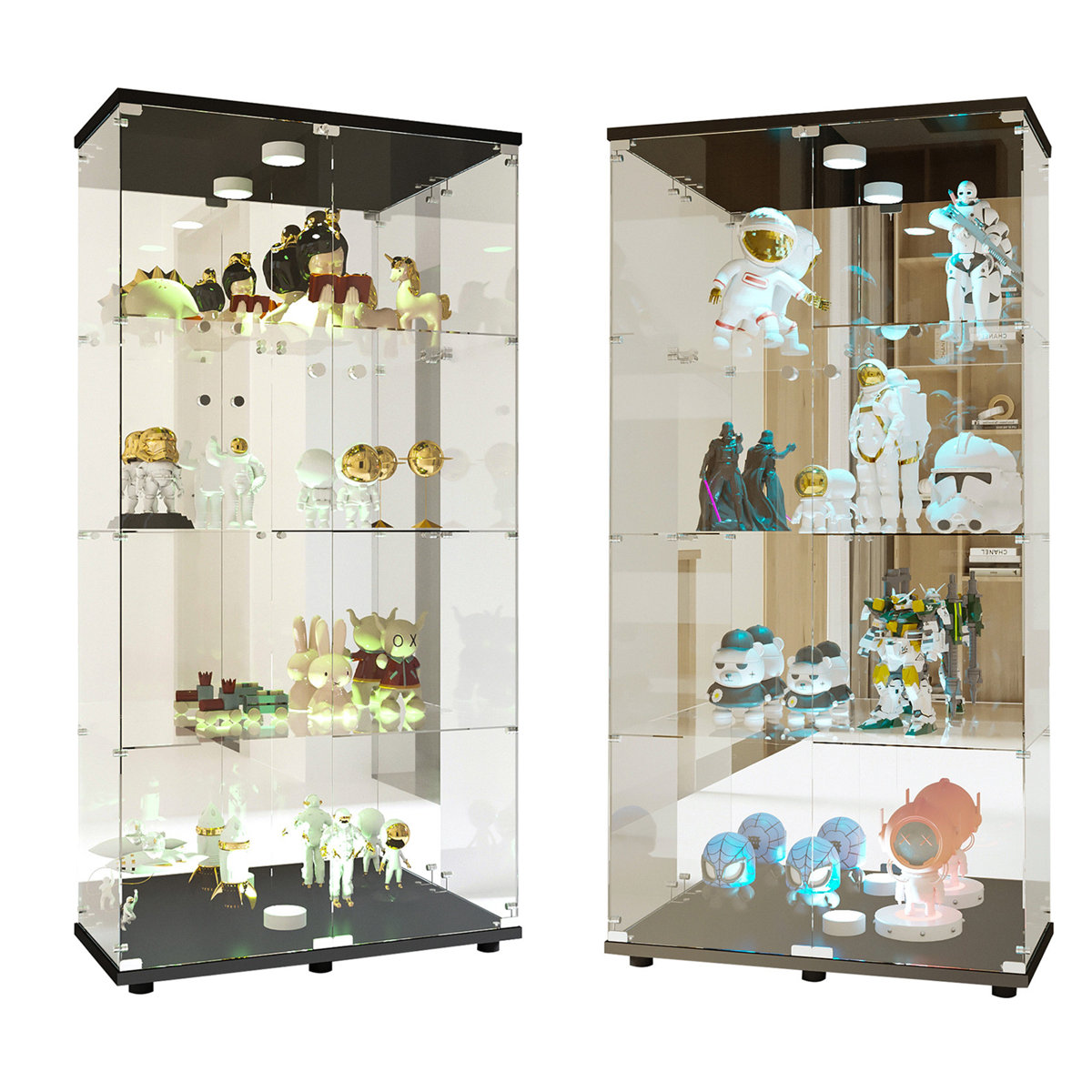 Best Robe Ever Modern Glass Display Cabinet With Adjustable Lighting ...