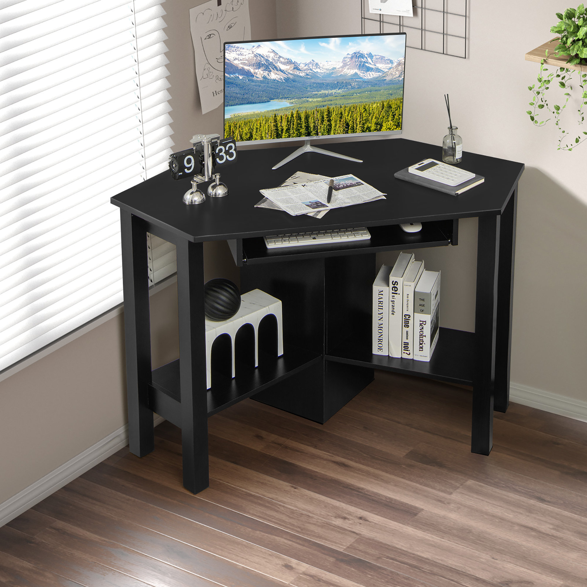 Winston Porter Folkeste Corner Computer Desk & Reviews - Wayfair Canada