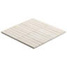 Bond Tile Vanilla White 12 In. X 12 In. Stacked Honed Marble Mosaic ...
