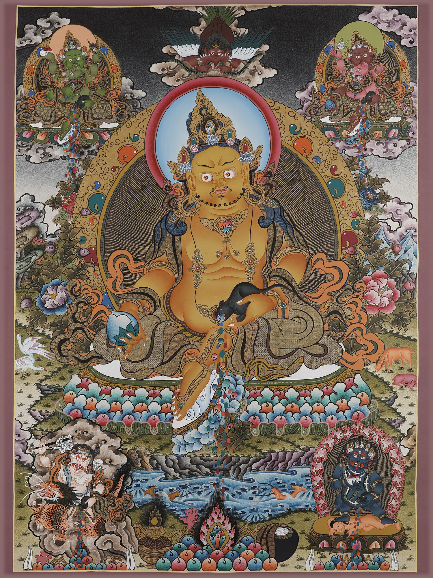 Exotic India Divine Kubera - The Tibetan Buddhist God Of Wealth | Pure ...