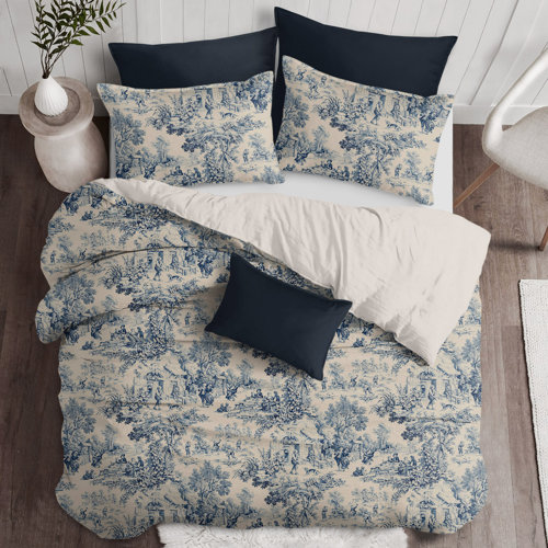 The Tailor's Bed Elysees Cotton Toile Comforter Set & Reviews | Wayfair