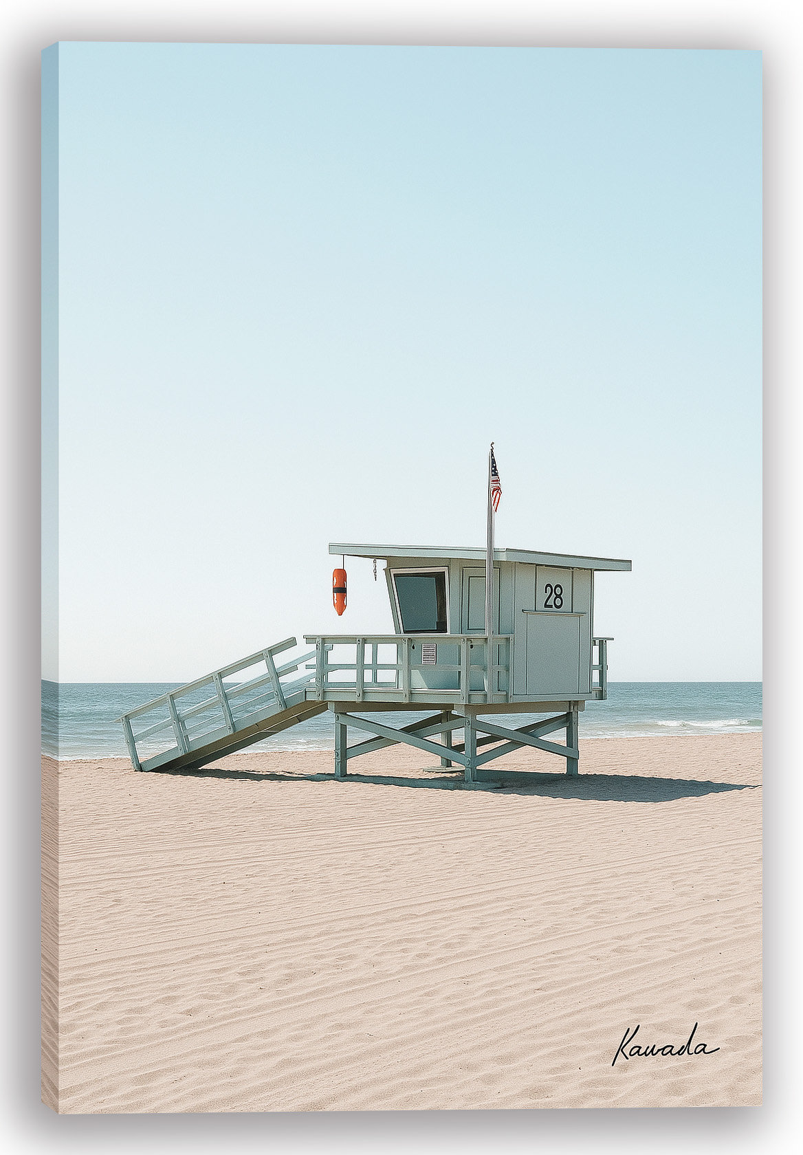 Dovecove Coastal Watch – Lifeguard Tower Canvas Wall Art | Wayfair