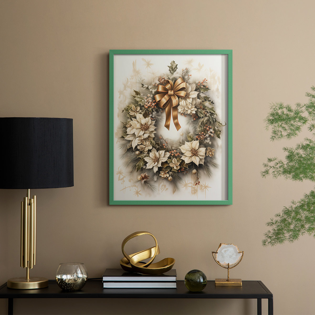 Astoria Grand Christmas Holiday Art DLXXXVIII Framed Print - Solid Wood ...