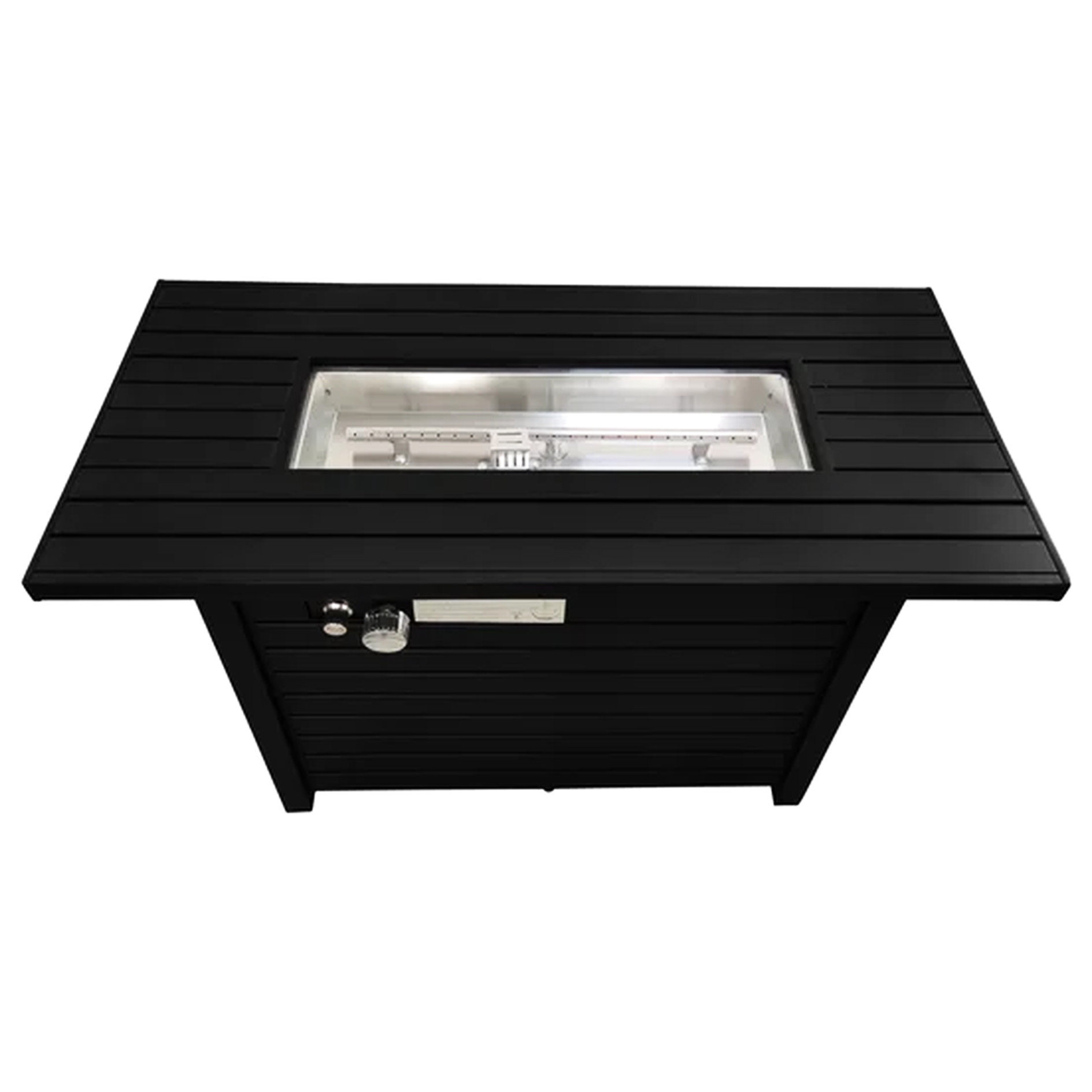 Latitude Run® 24" H Steel Propane Outdoor Fire Table With Lid - Black ...