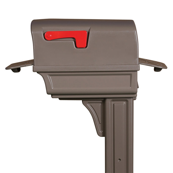 Gibraltar Mailboxes Gentry Plastic Post Mounted Mailbox & Reviews | Wayfair