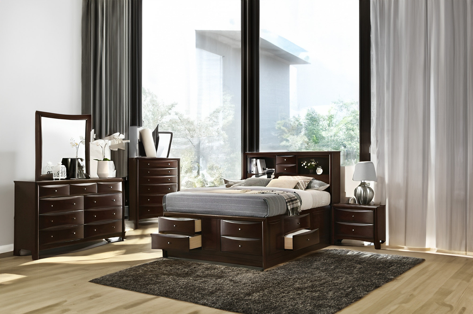 Red Barrel Studio Sicco Cappuccino Bedroom Set S32 - Wayfair Canada