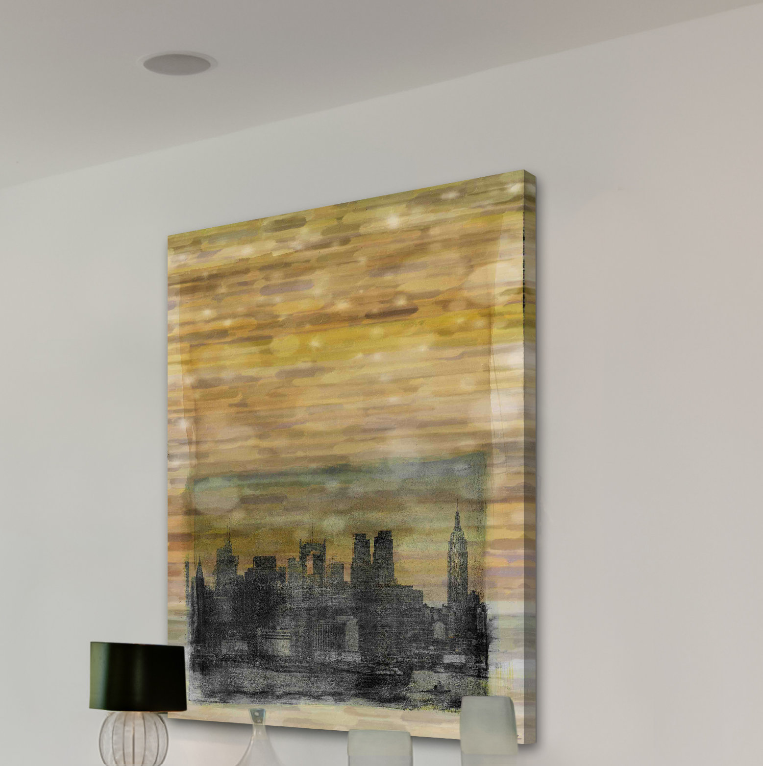 Parvez Taj 'Shaded NYC' by Parvez Taj Wrapped Canvas Watercolor ...