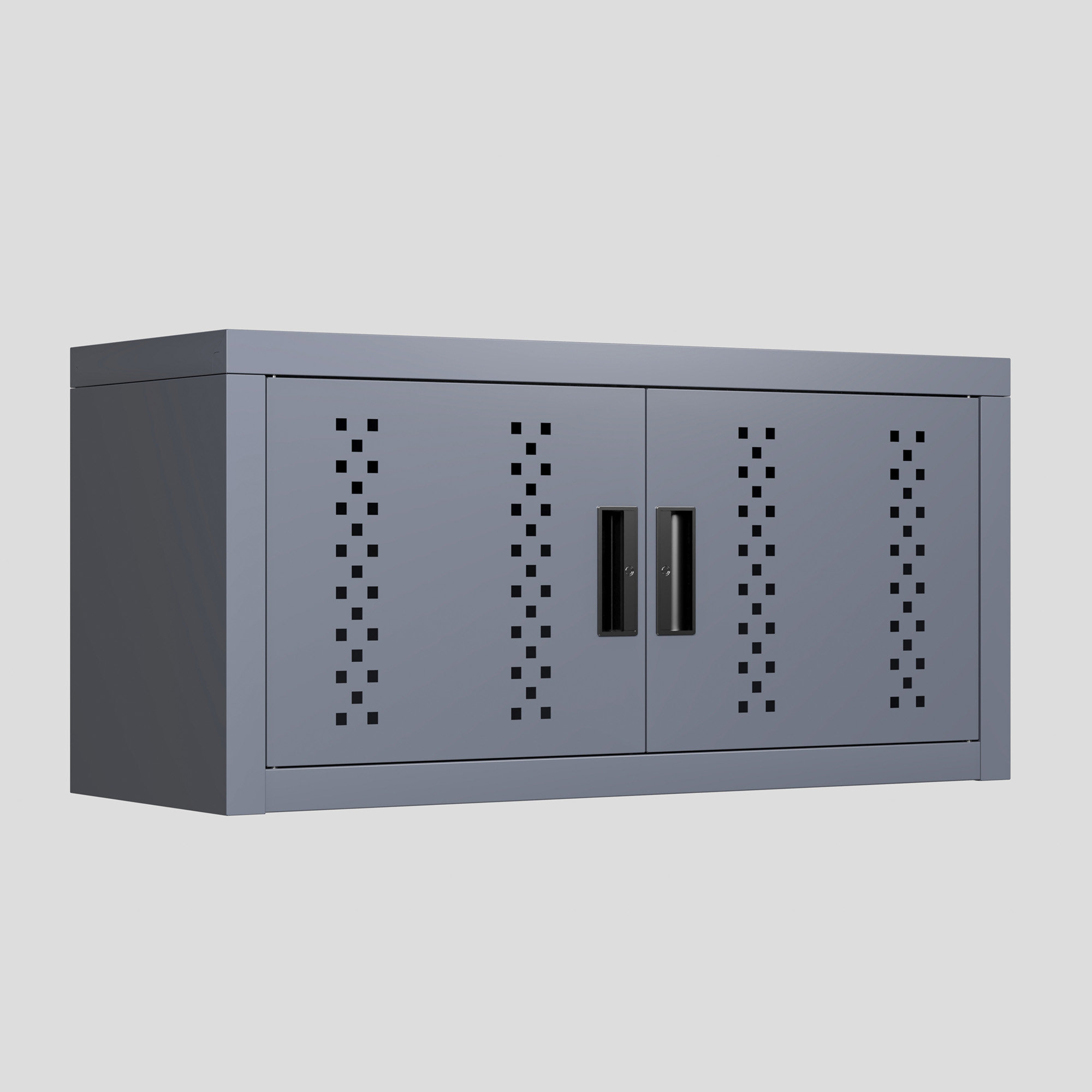 17 Stories Metal garage cabinet with door, wall-mounted storage cabinet ...