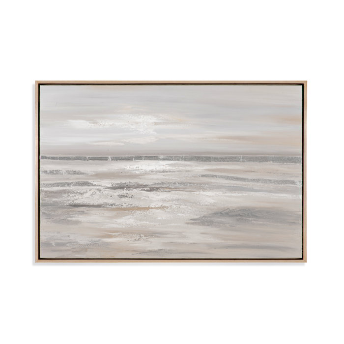 Sand & Stable Silver Landscape Framed On Canvas Print & Reviews | Wayfair