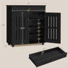 Charlton Home® Multi-sized Louvered 5-Tier Shoe Storage Cabinet with ...