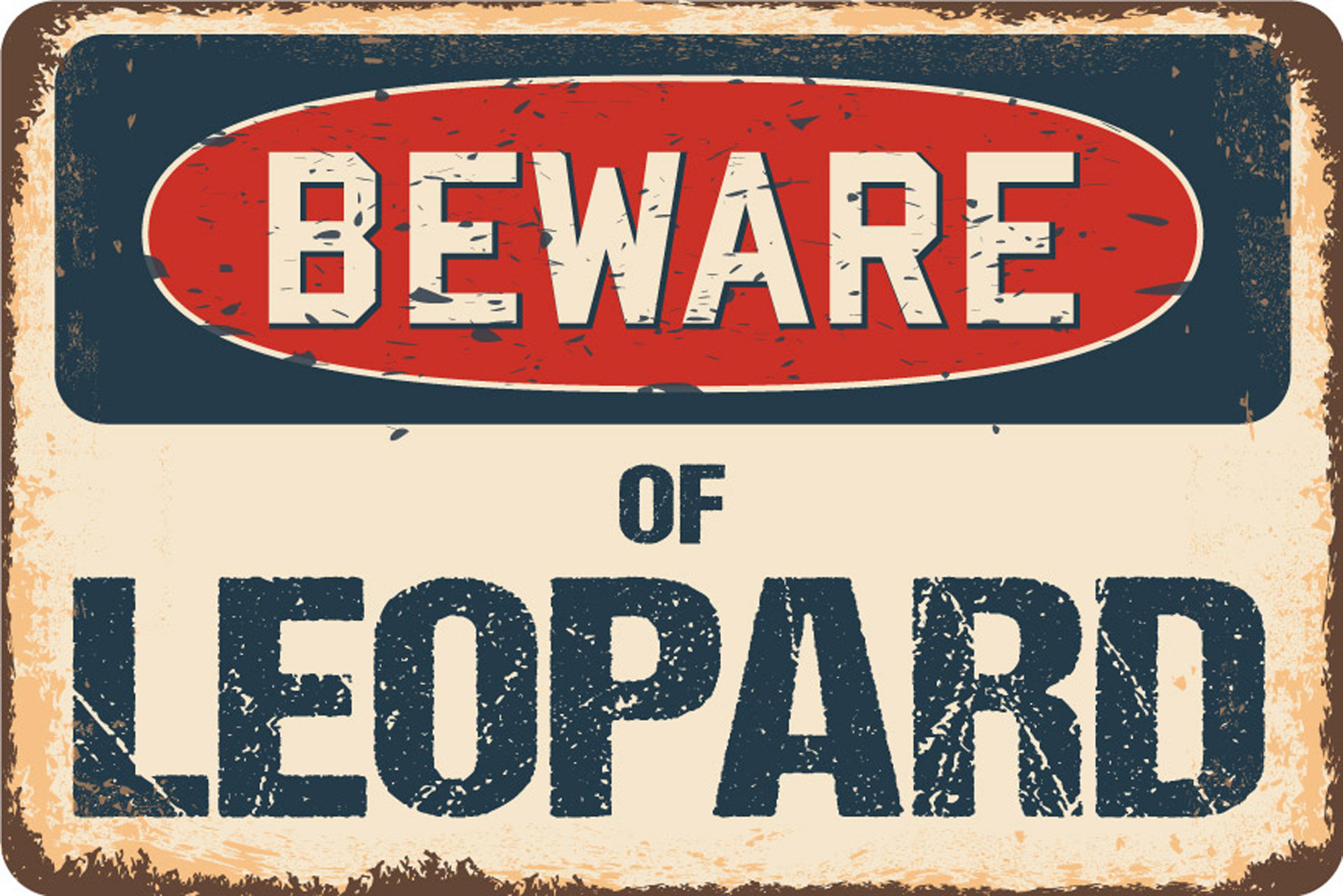 SignMission Beware of Leopard Sign | Wayfair