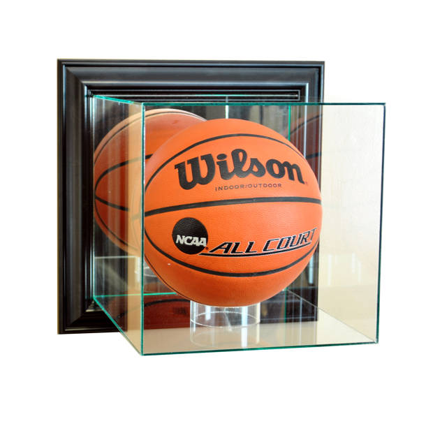 Perfect Cases And Frames 15'' W 11'' D Basketball Glass Ball/Puck Case ...