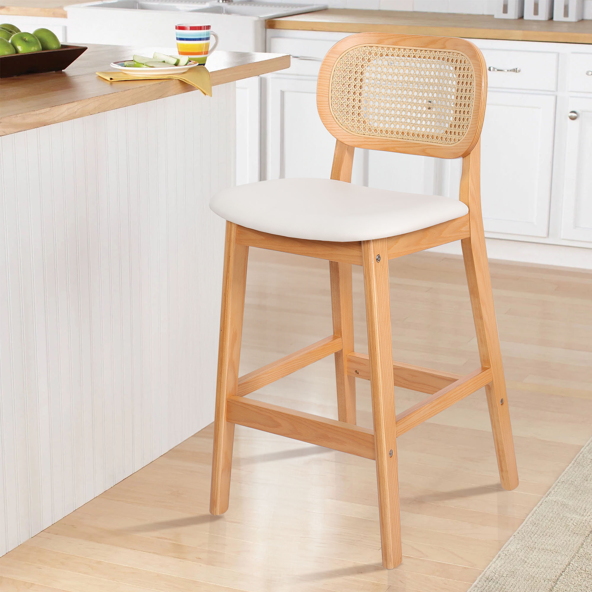 Bay Isle Home™ 25" PU Upholstered Counter Height Bar Stool - Wayfair Canada