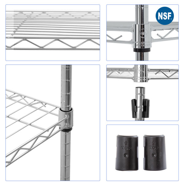 Rebrilliant Konnor 30'' W Steel Height -Adjustable Shelving Unit with ...