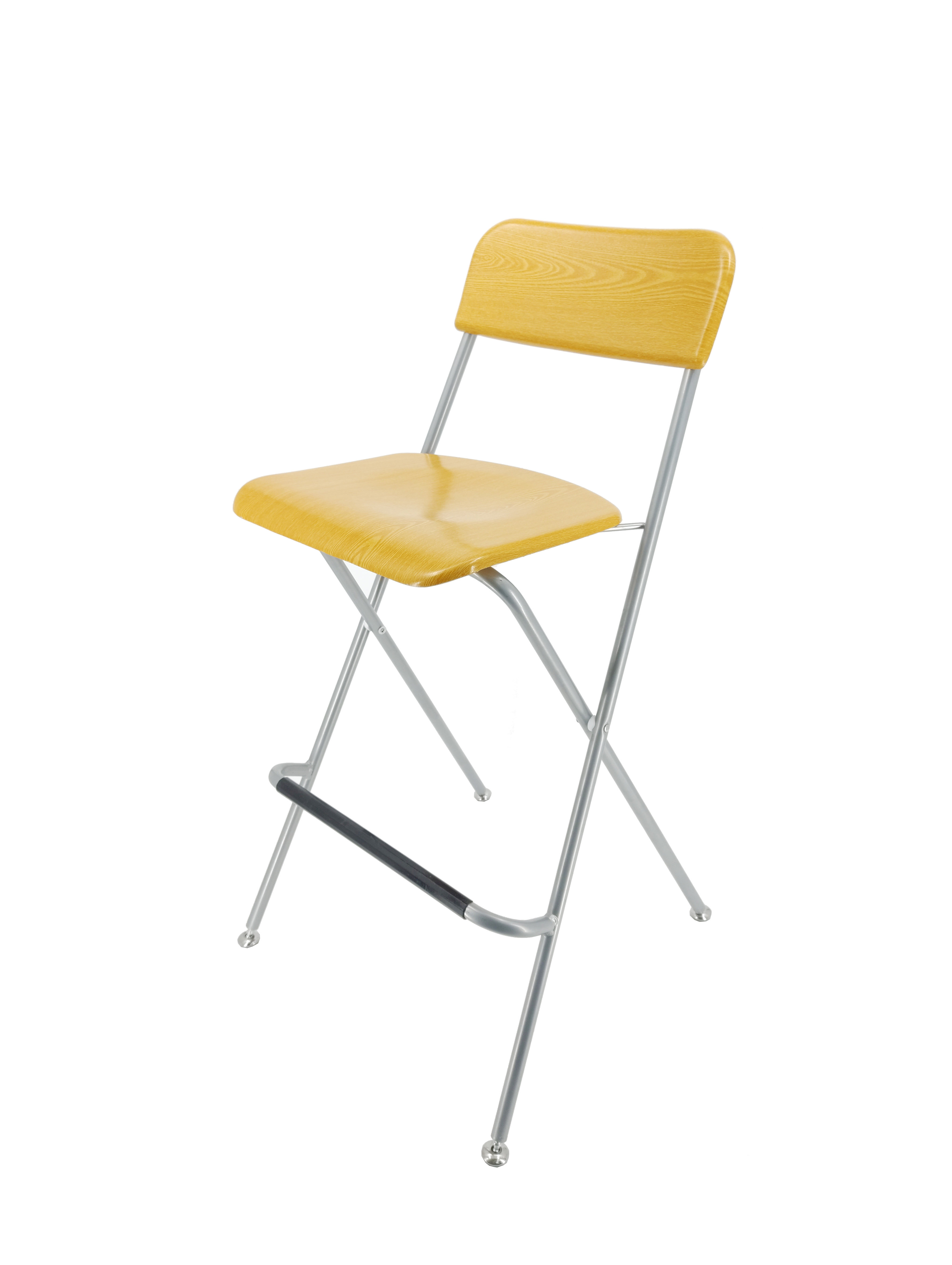 Latitude Run® Kohei Chair, Folding Bistro Bar Stool Wood / Metal 11036 ...