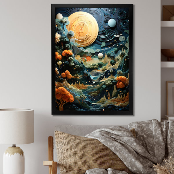 Red Barrel Studio® Drumlin " Supernova Earth Embrace " on Canvas ...