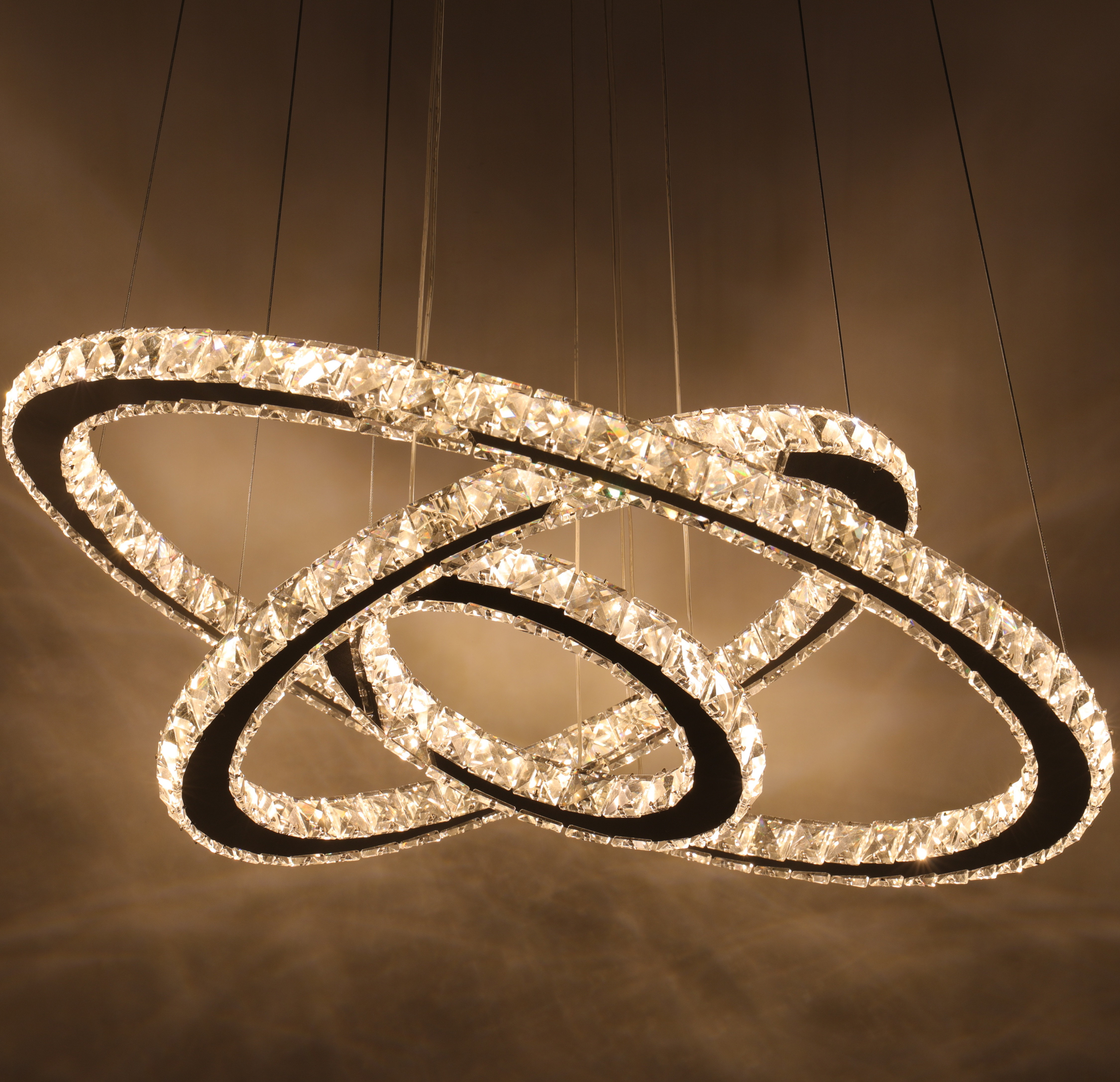 Mercer41 Boudreau 3 - Light Unique Geometric LED Dimmable Chandelier ...