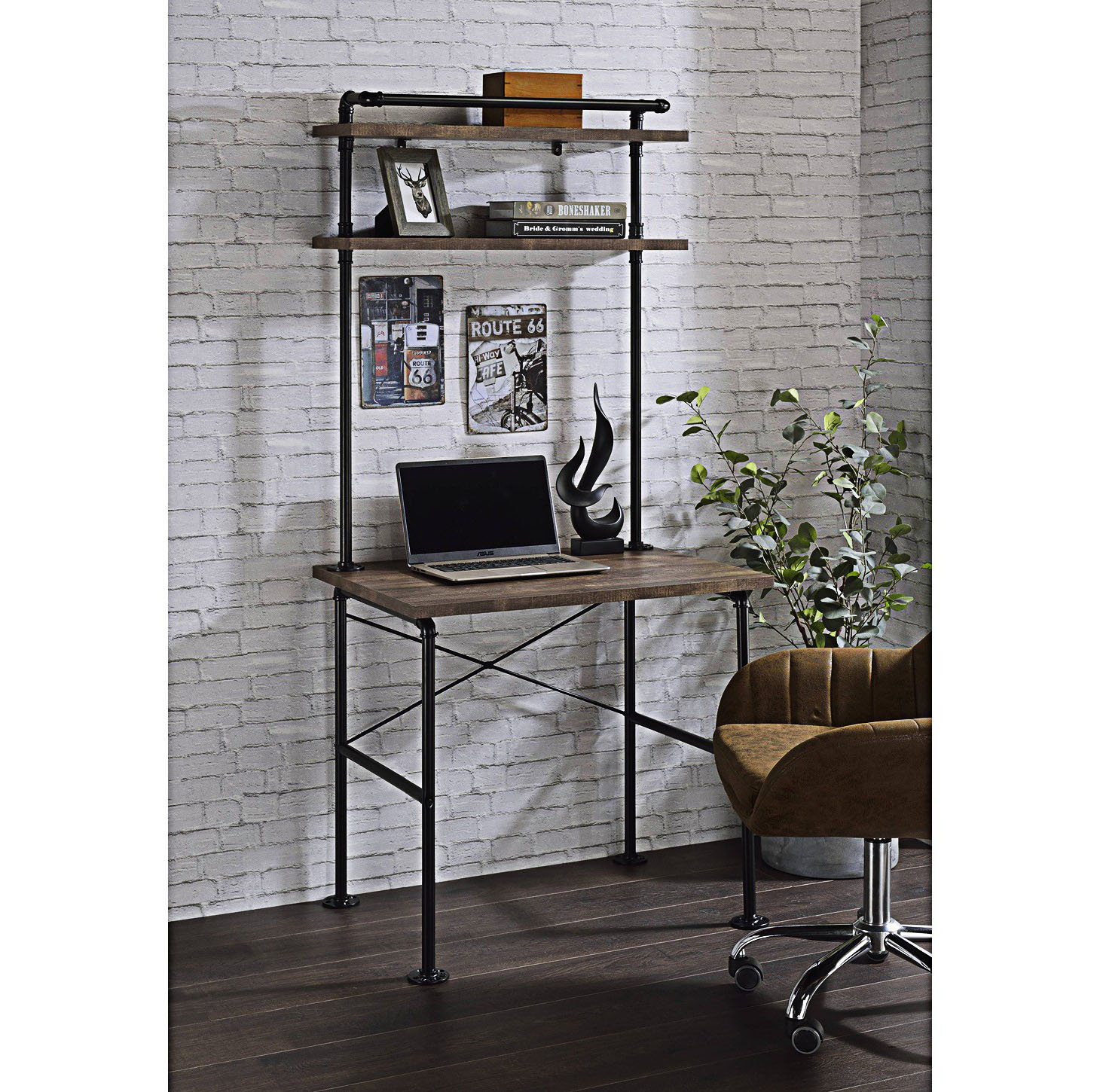 17 Stories Industrial Water Pipe Design Writing Desk - Wayfair Canada