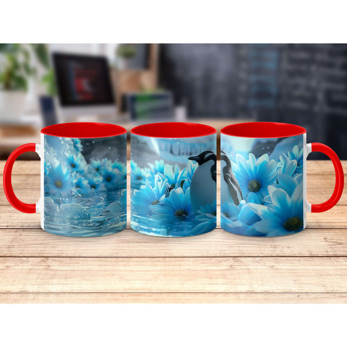 East Urban Home Set of 2 Realistic Animal Design 11oz Accent Mugs ...