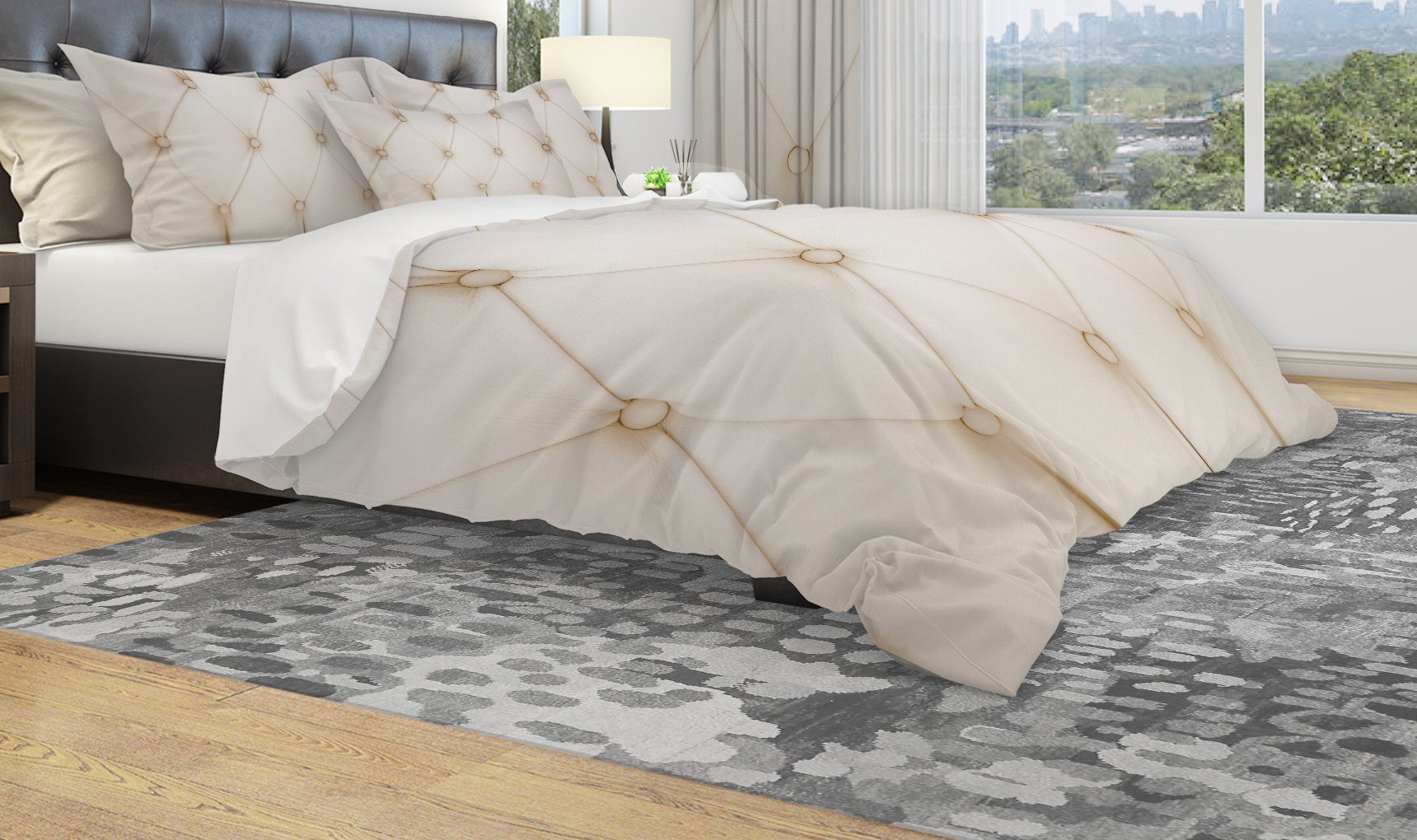 Design Art Designart Colo Luxury Diamond Shaped Couch Leather Duvet ...