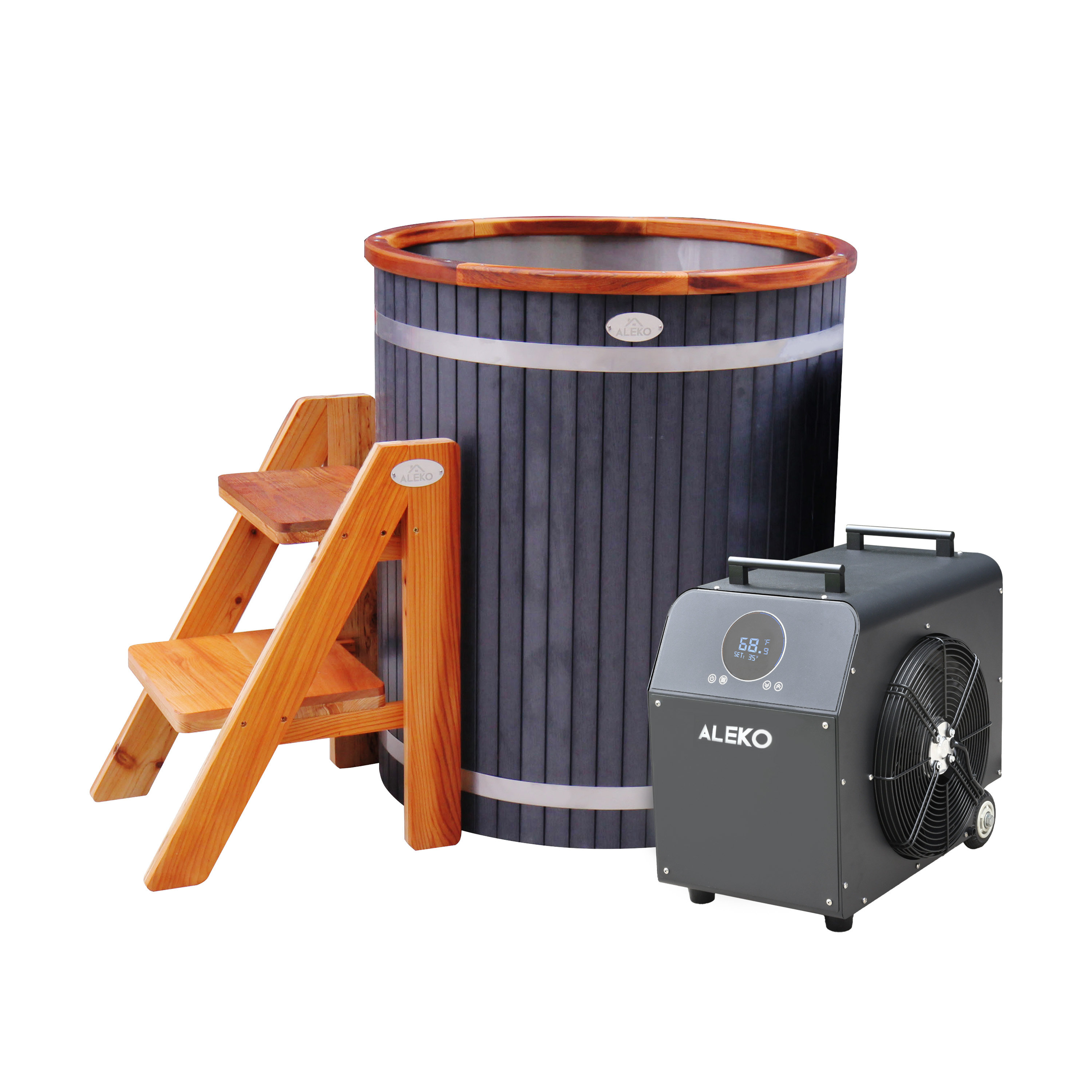 ALEKO Vertical Cold Plunge and 1 HP Chiller & Heater Kit - Wayfair Canada