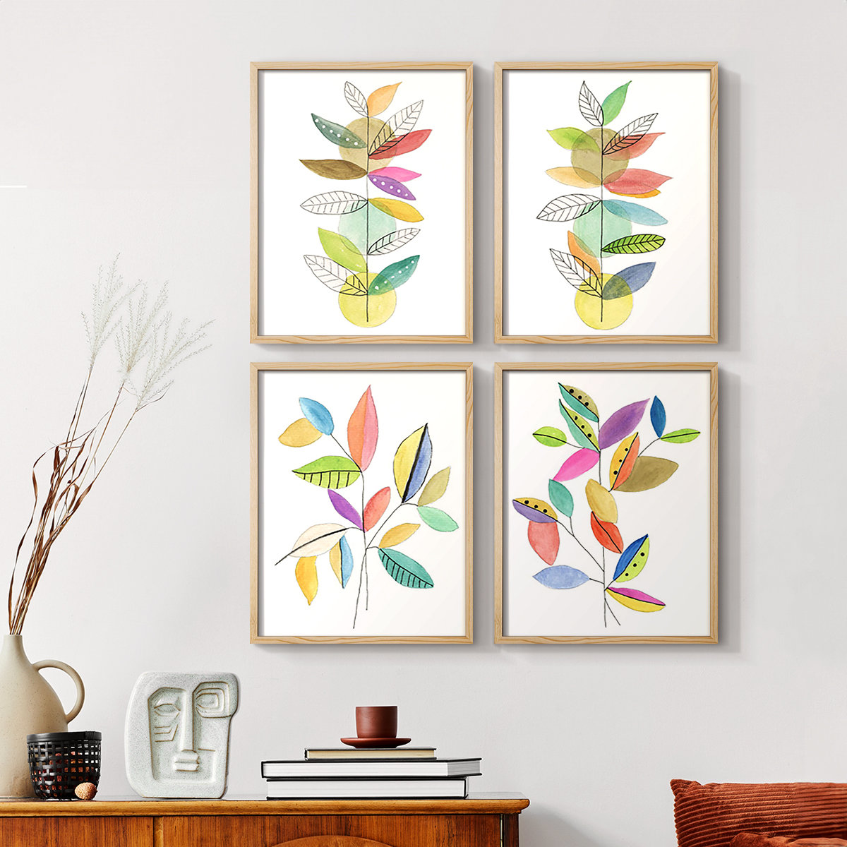 Winston Porter Inner Circles II Framed Print - Set of 4 | Wayfair