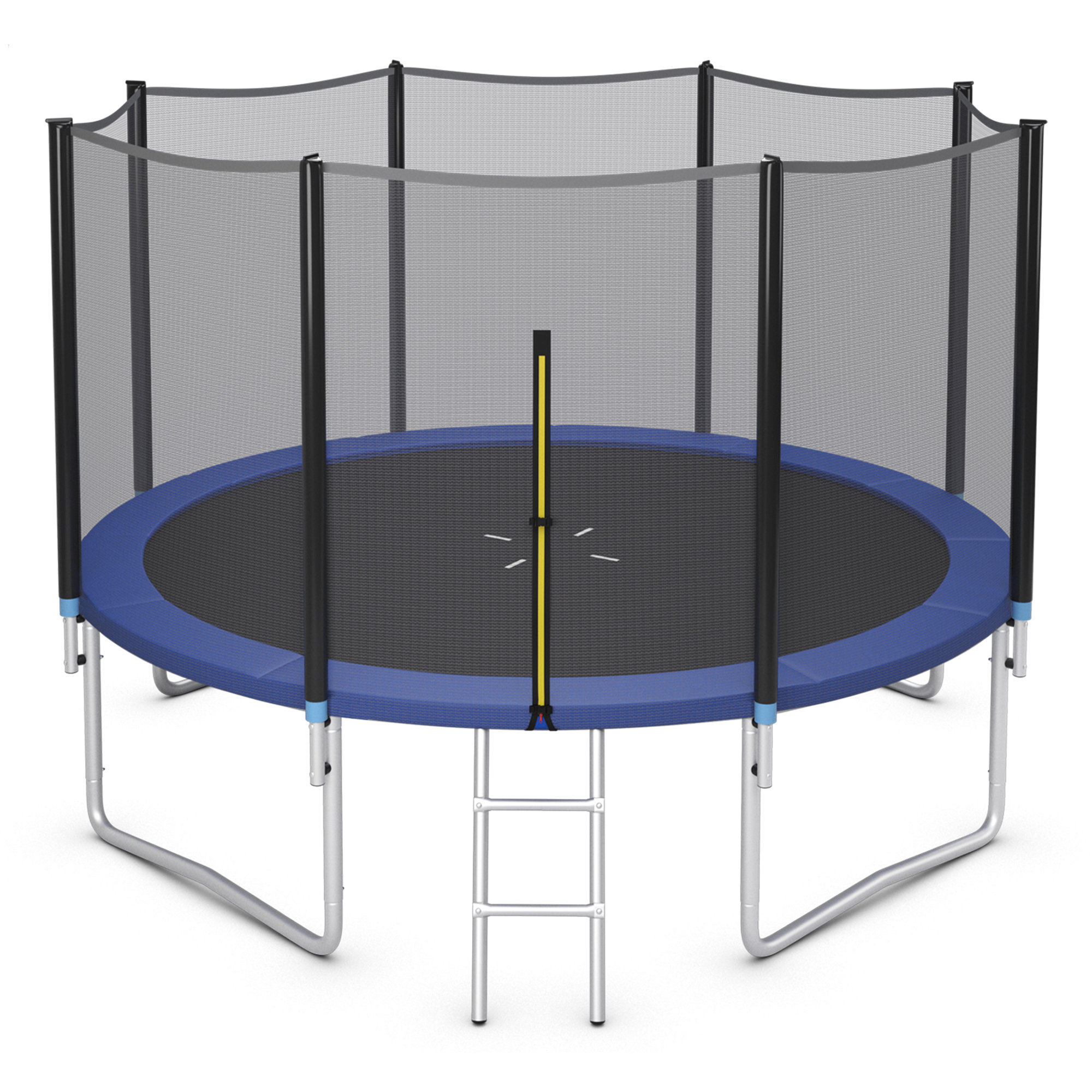 Gymax 12 Ft Outdoor Trampoline Bounce Combo W/safety Closure Net Ladder ...