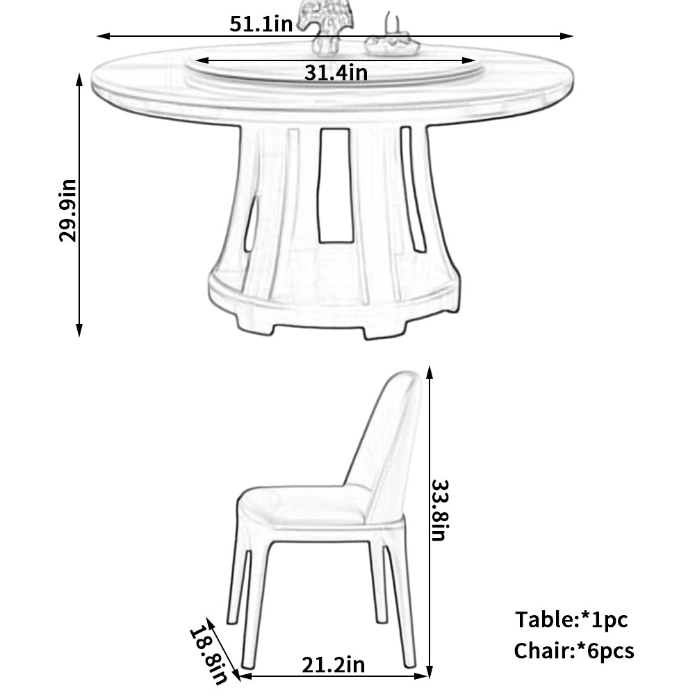 Orren Ellis Eraina Round 51.1'' Dining Set | Wayfair