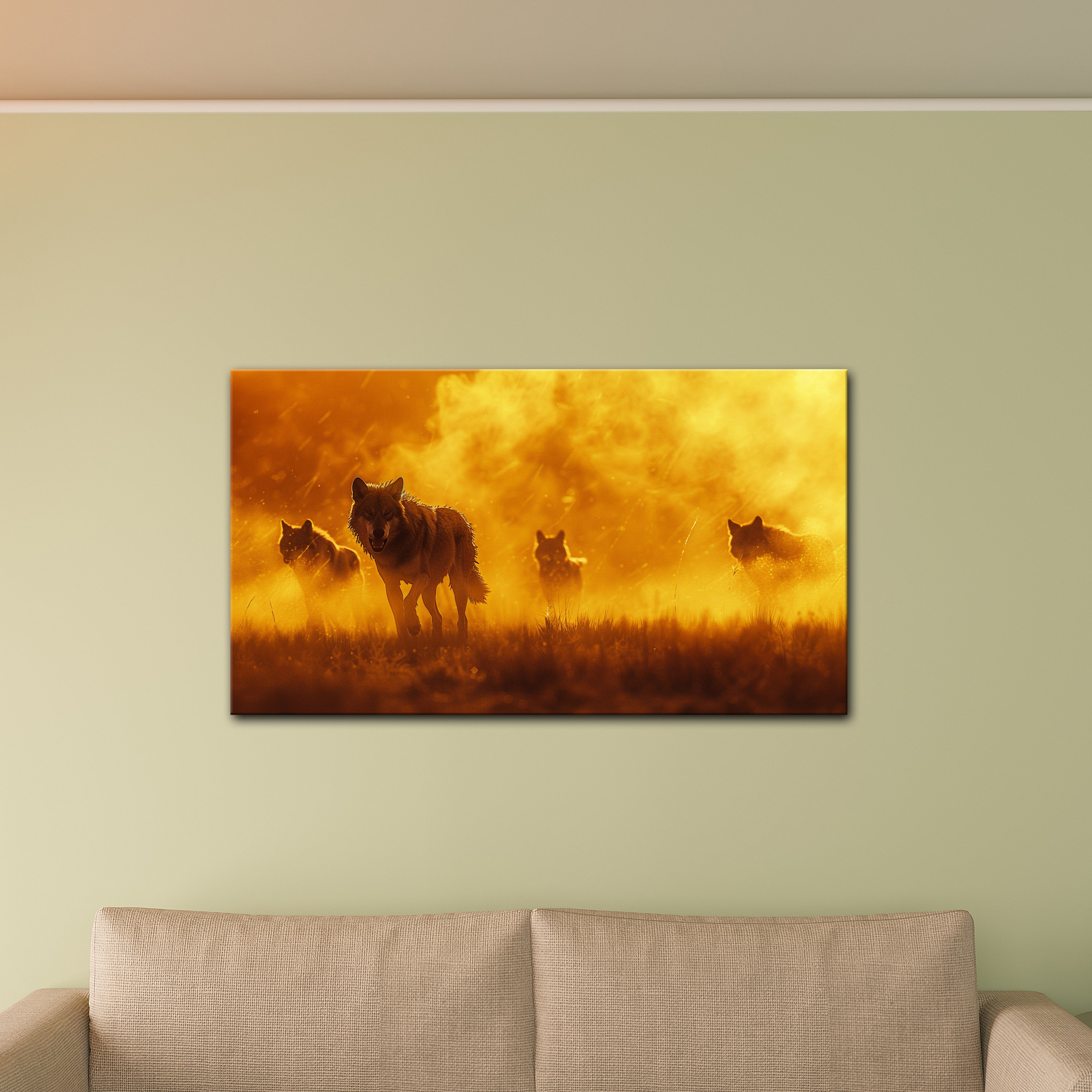 Millwood Pines Spirit of the Wild: Dusty Wolf Pack in Motion ...