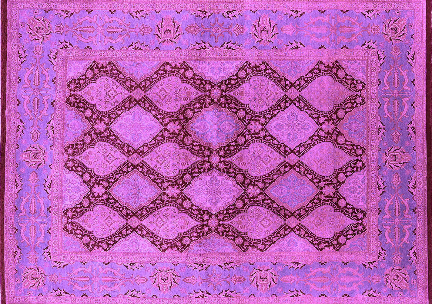 Bungalow Rose Mid-Century Modern 3134 Purple Machine Washable Area Rugs ...