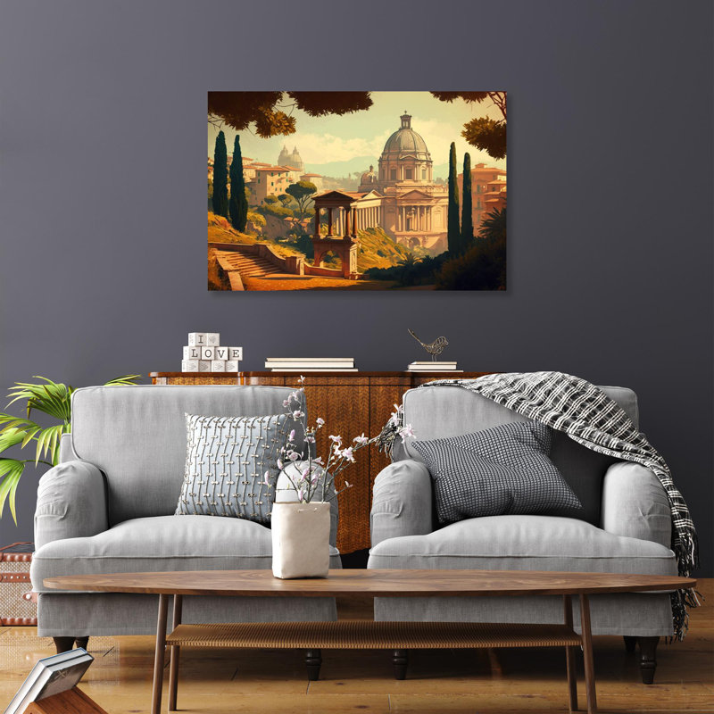 Winston Porter Chassy Rome Romanticism Style 4 On Canvas Graphic Art ...