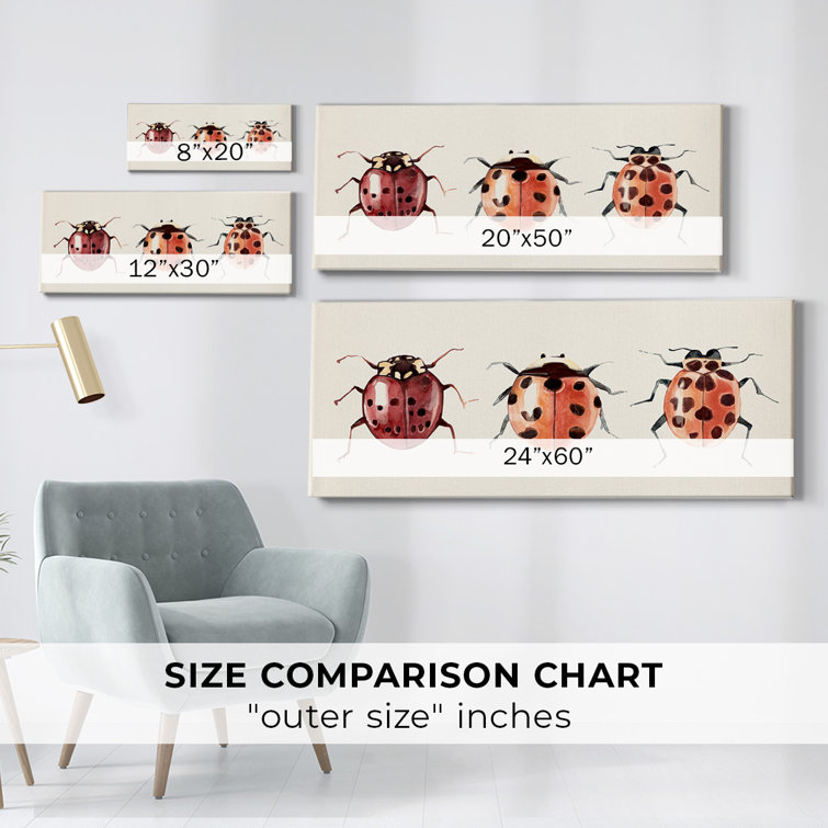 August Grove® Ladybug Display I On Canvas Print | Wayfair