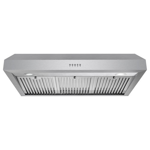 Cosmo 36 in. Haven Collection Ducted Under Cabinet Range Hood, LED ...