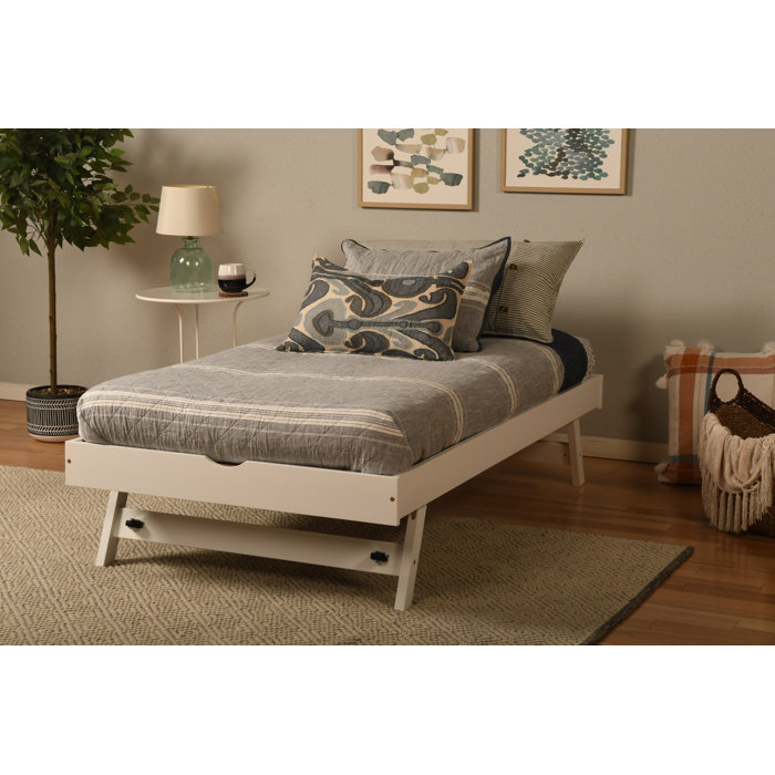 Lark Manor Alhamdi Solid Wood Pop Up Bed with Mattress | Wayfair