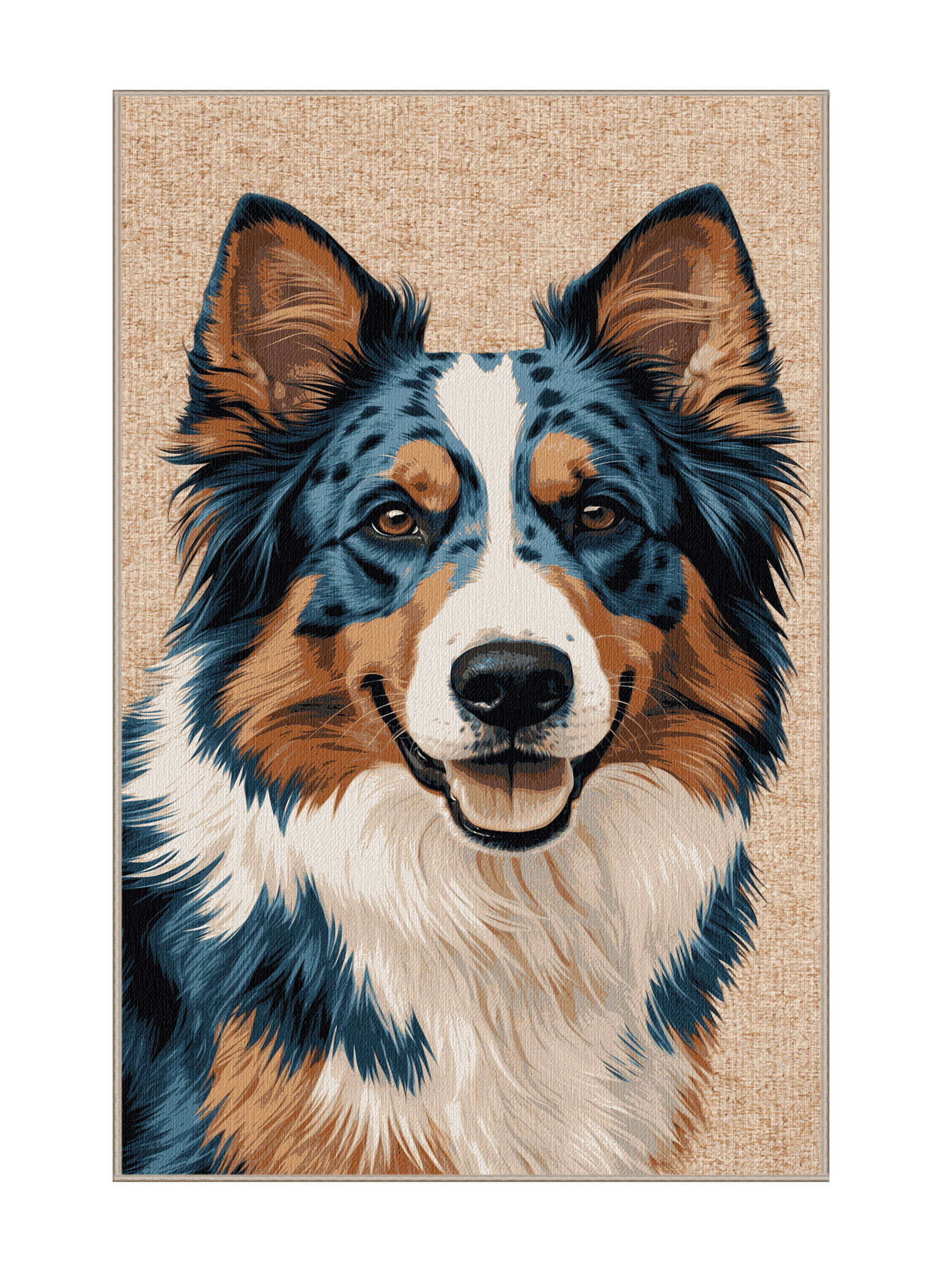 Dakota Fields Washable Australian Shepherd Dogs Area Rug | Wayfair