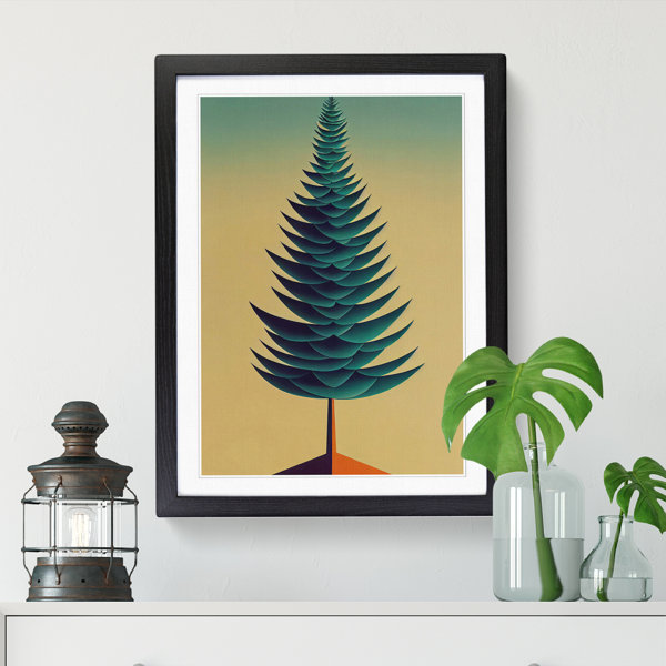 Alpen Home FRM-V0523-1859X Pine Tree Solo - Picture Frame Print ...