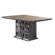 17 Stories Burchell Solid Wood Top Metal Base Dining Table | Wayfair