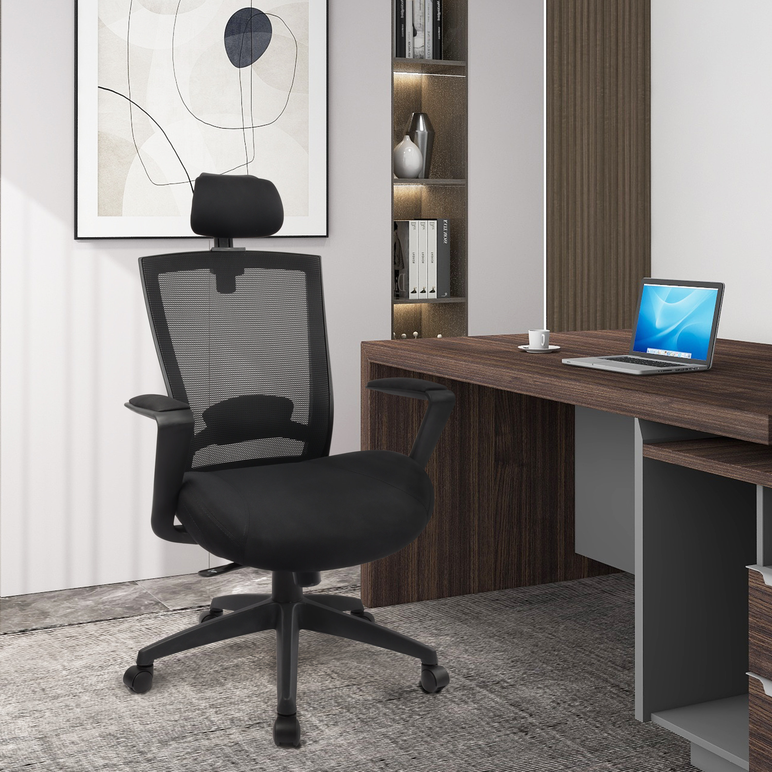 Inbox Zero Nickiya 400lbs Ergonomic Mesh Office Chair, Adjustable ...