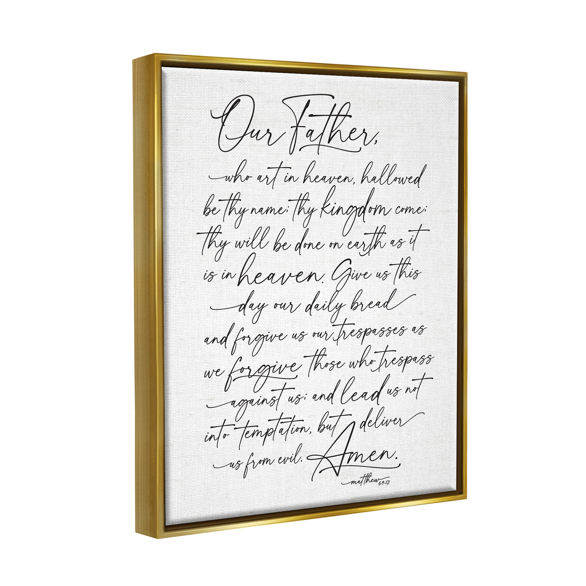 Stupell Industries Our Father Religious Prayer Reading Spiritual ...