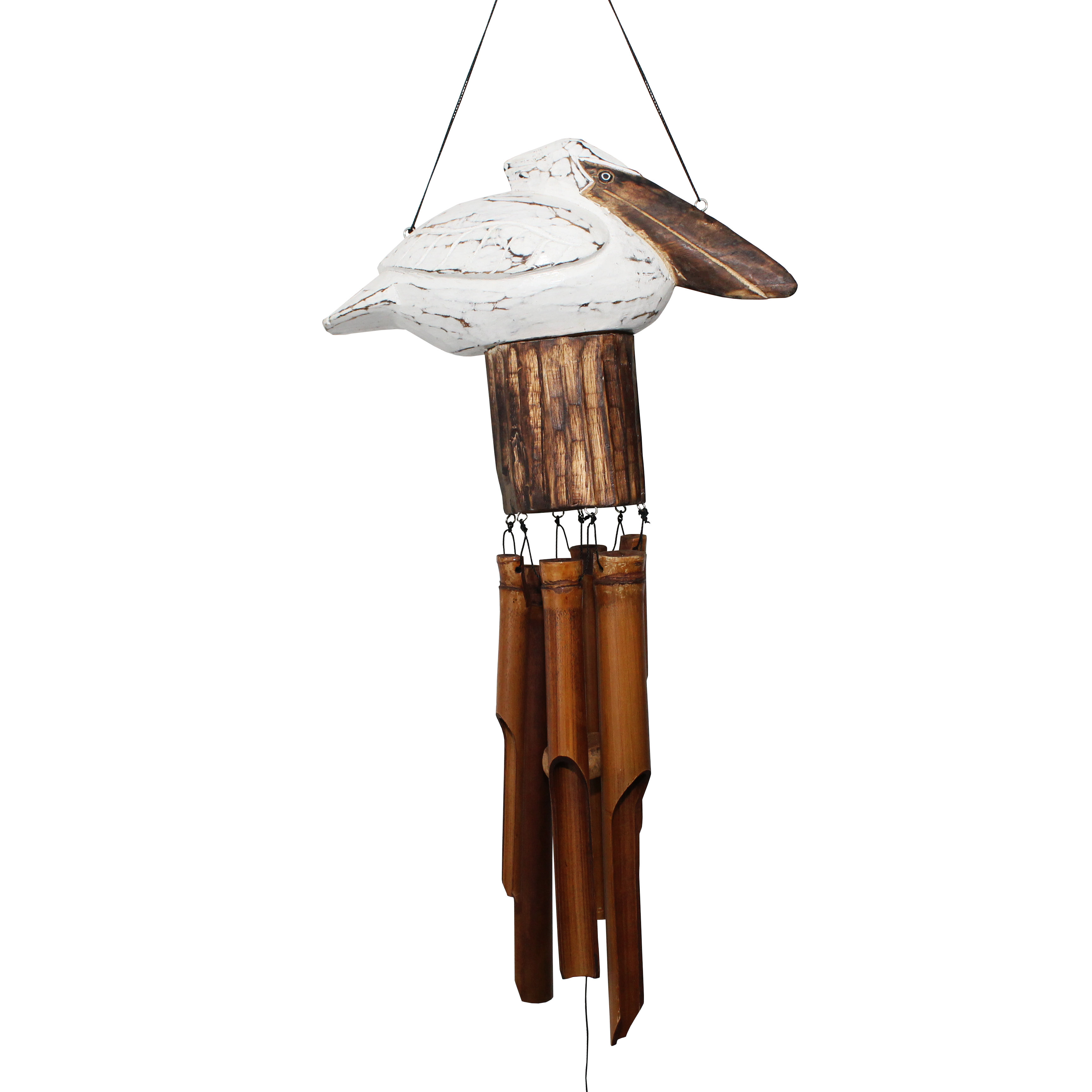 Cohasset Gifts & Garden Squat Pelican Bamboo Wind Chime - Wayfair Canada
