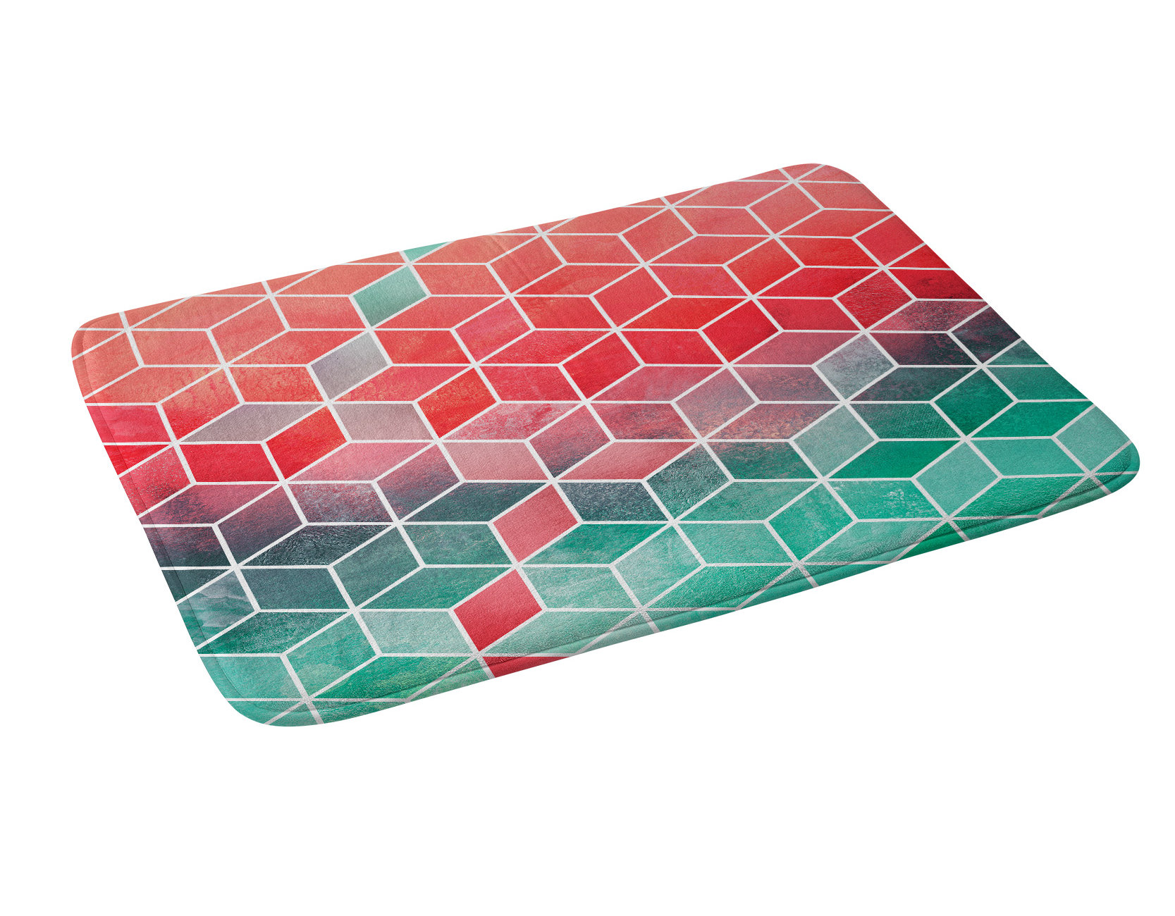 The Twillery Co.® Sulligent Fredriksson Cubes Memory Foam Bath Rug ...