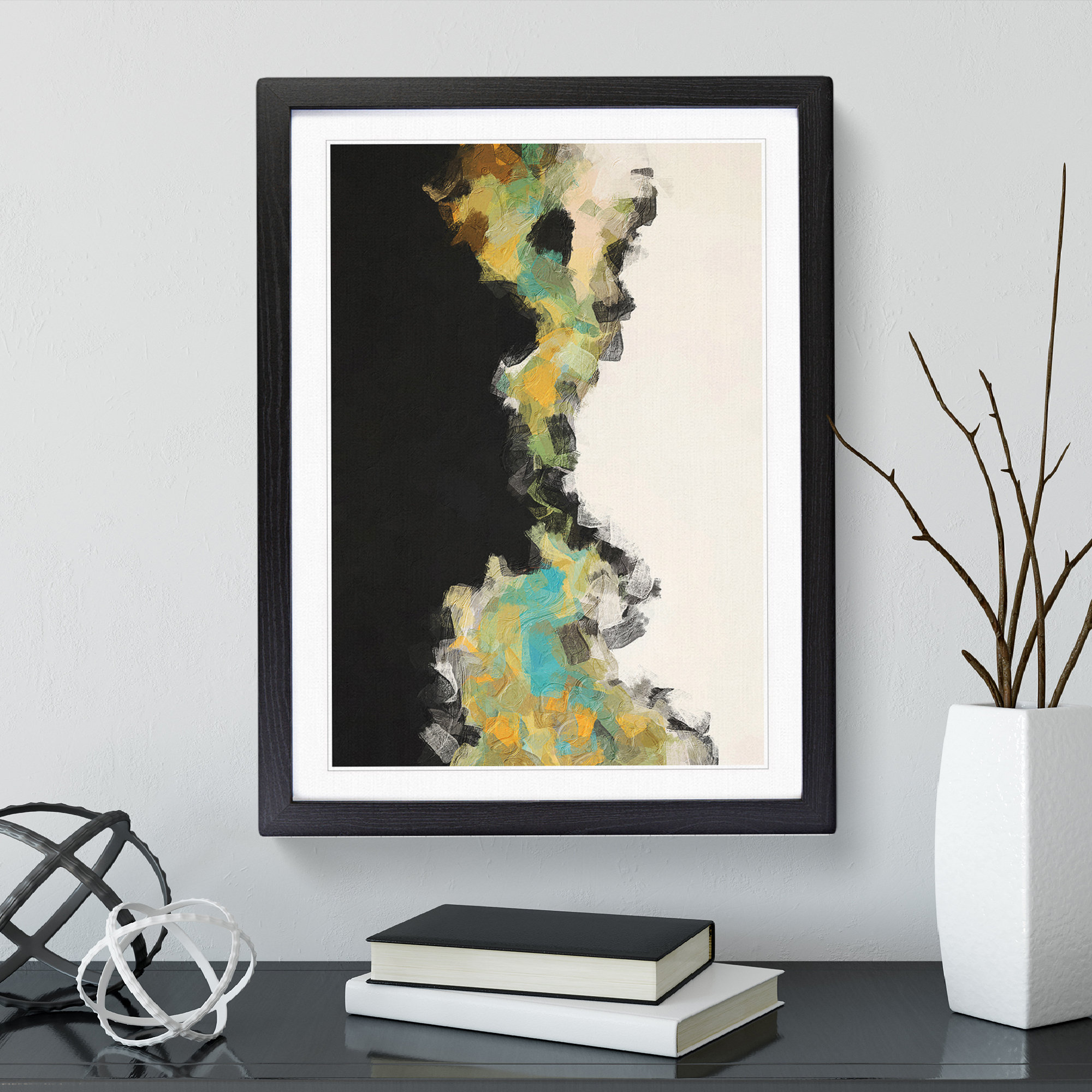 Metro Lane Affect Change Abstract - Picture Frame Painting | Wayfair.co.uk