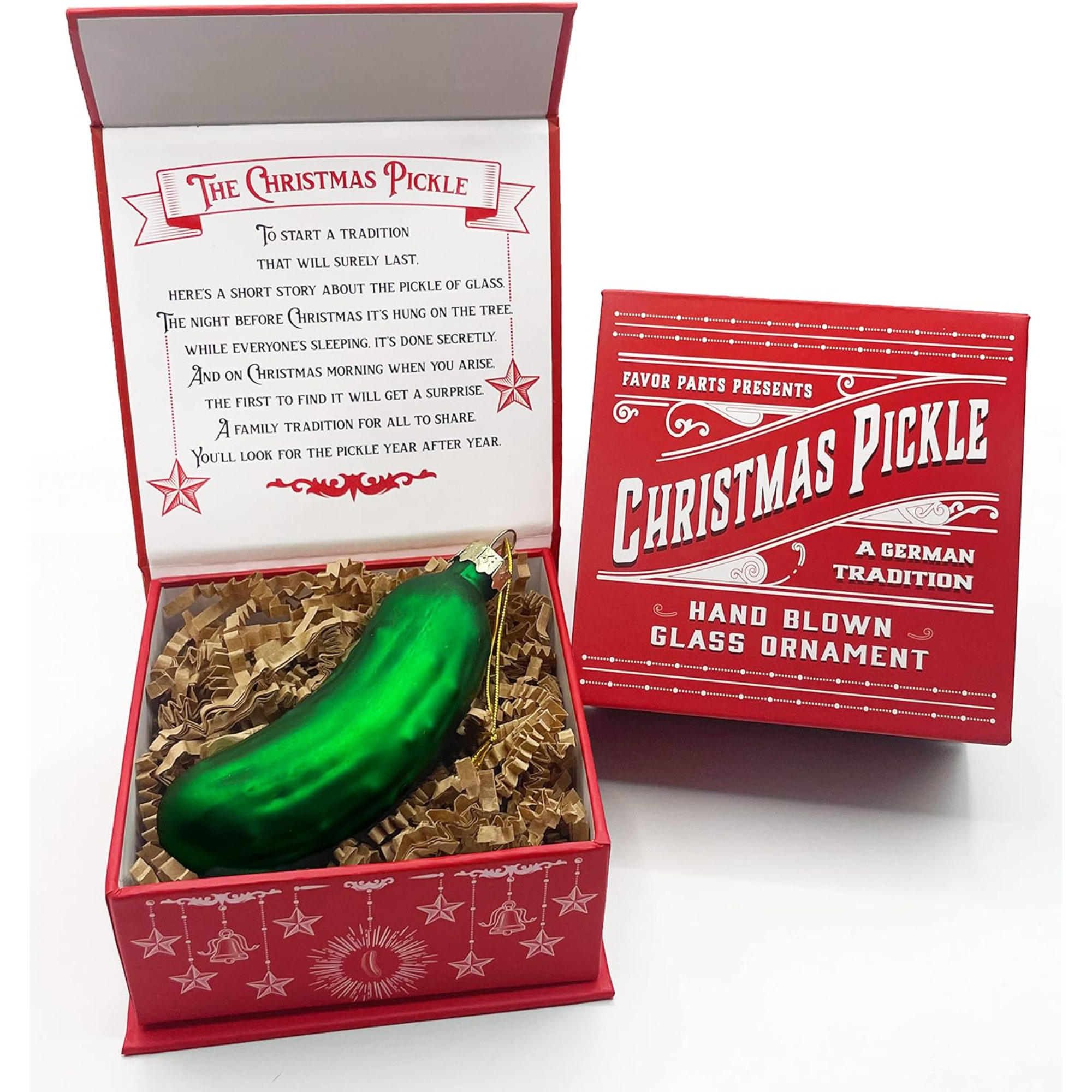 The Holiday Aisle® German Christmas Pickle Ornament Tradition Decor ...