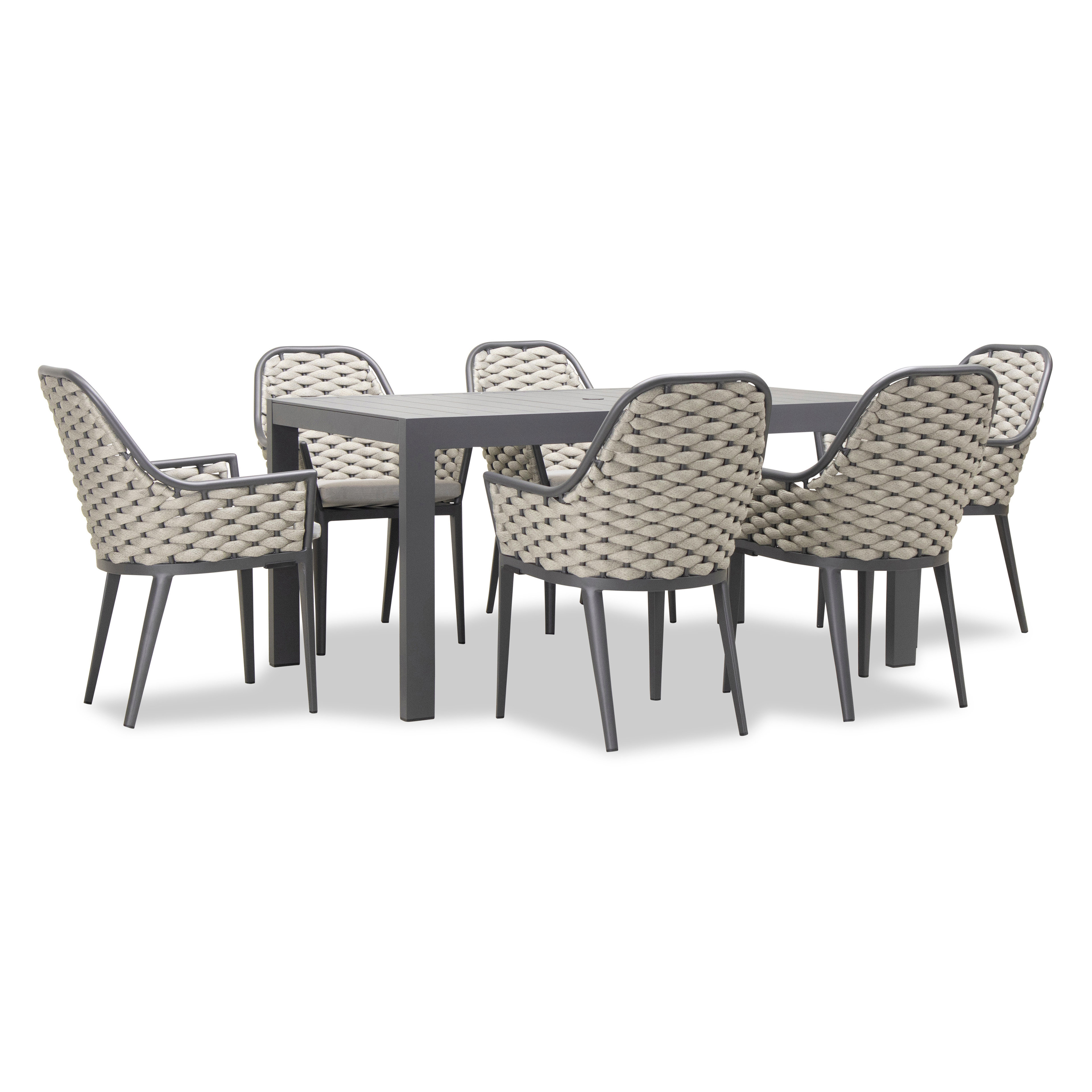 AllModern Parlour Rectangular 6 - Person 63'' L Outdoor Restaurant ...