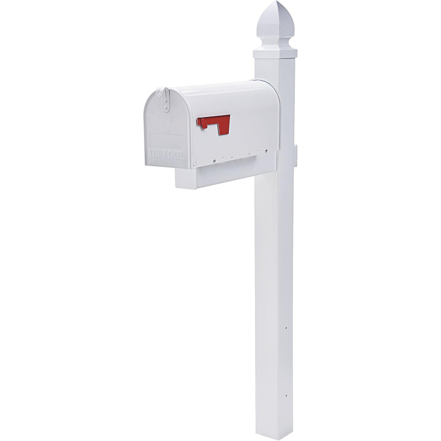 JASODI Medium Capacity Galvanized Steel, Post-Mount Mailbox | Wayfair